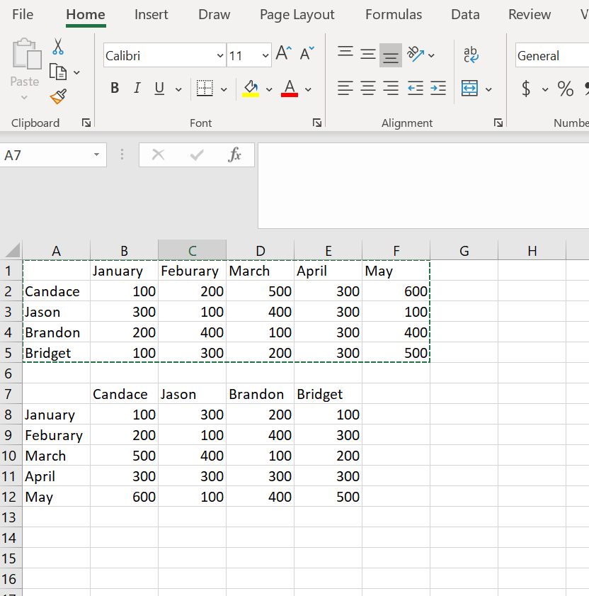TRANSPOSE PASTE – DiG with Data